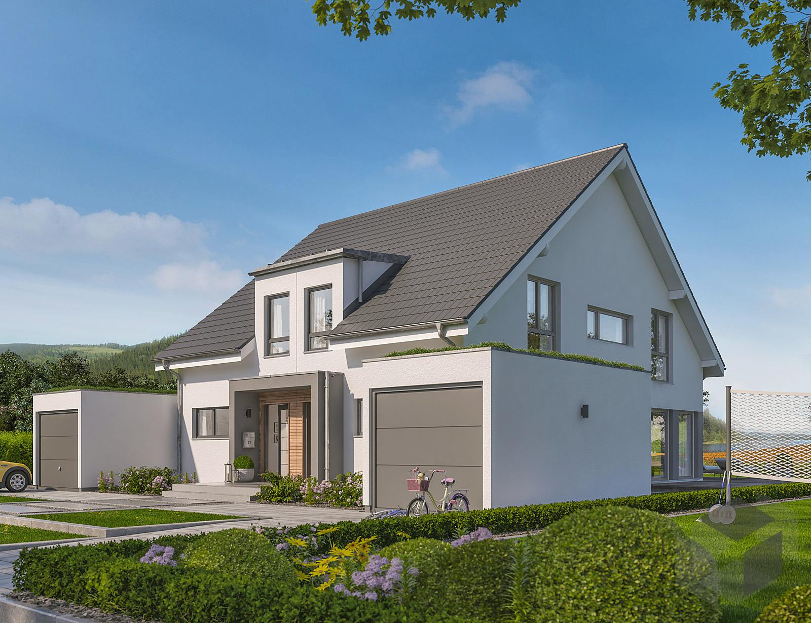 Doppelhaus SOLUTION 117 L V2 - Living Fertighaus